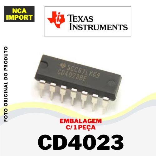 Circuito Integrado CD4023 | Shopee Brasil