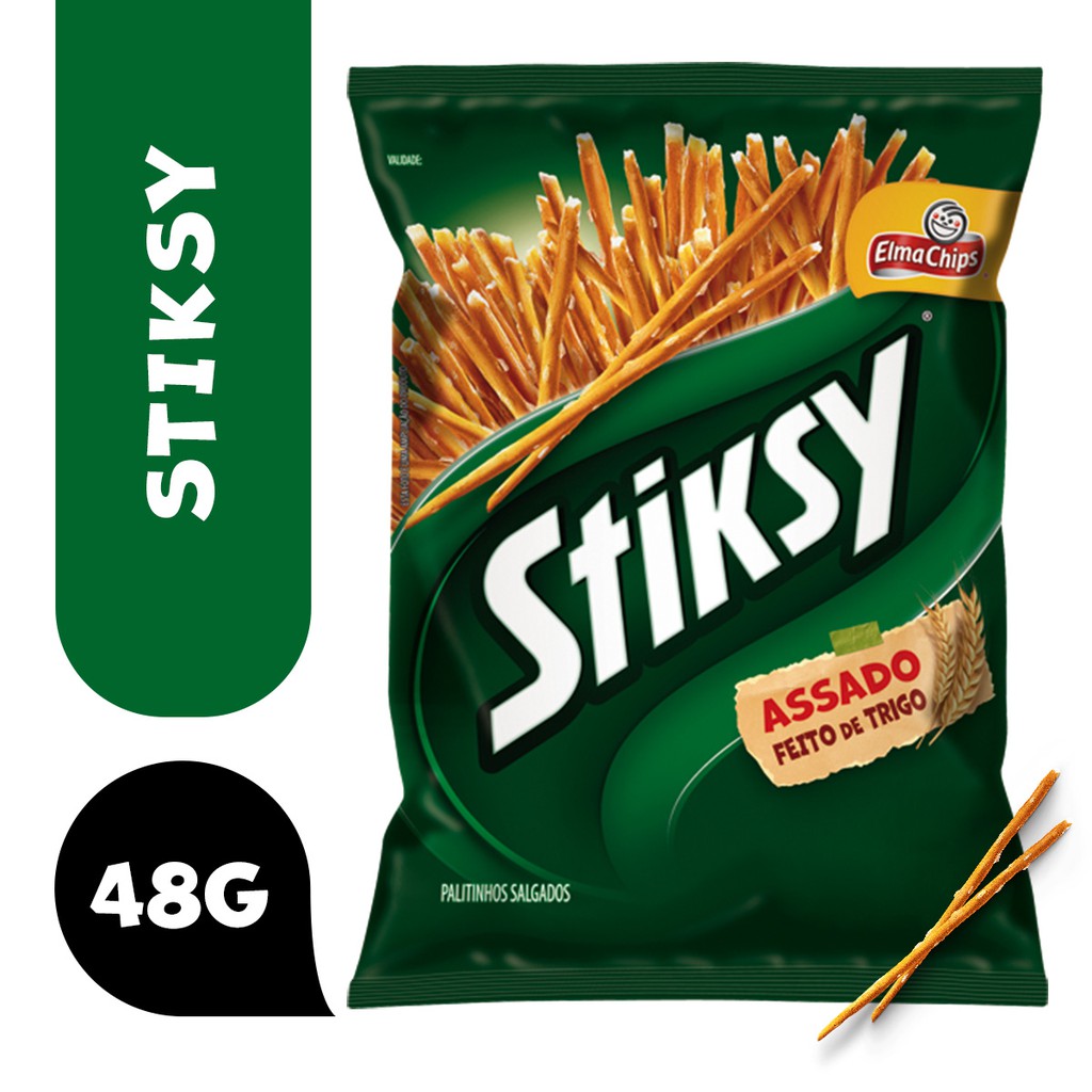 Biscoitos Salgadinho Stiksy 48G | Shopee Brasil
