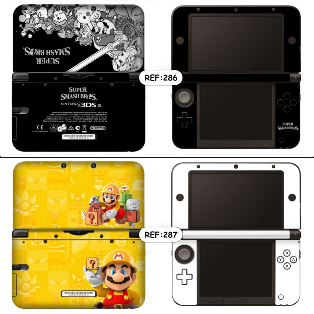 Adesivo custom skin nintendo 3ds / kit adesivo com verniz / Fácil ...