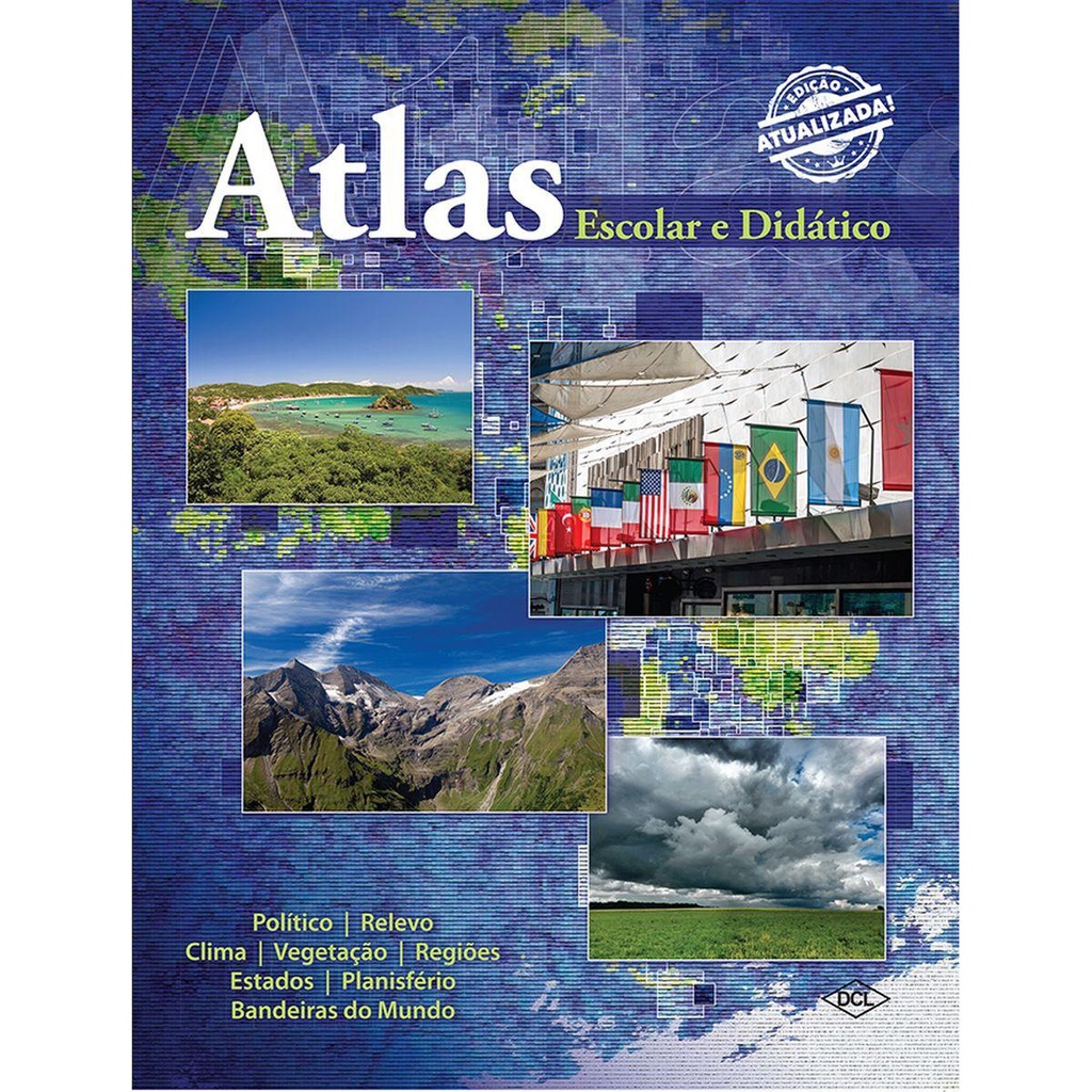 Livro Atlas Escolar E Didatico Cp.dura 80p Dcl Unidade | Shopee Brasil