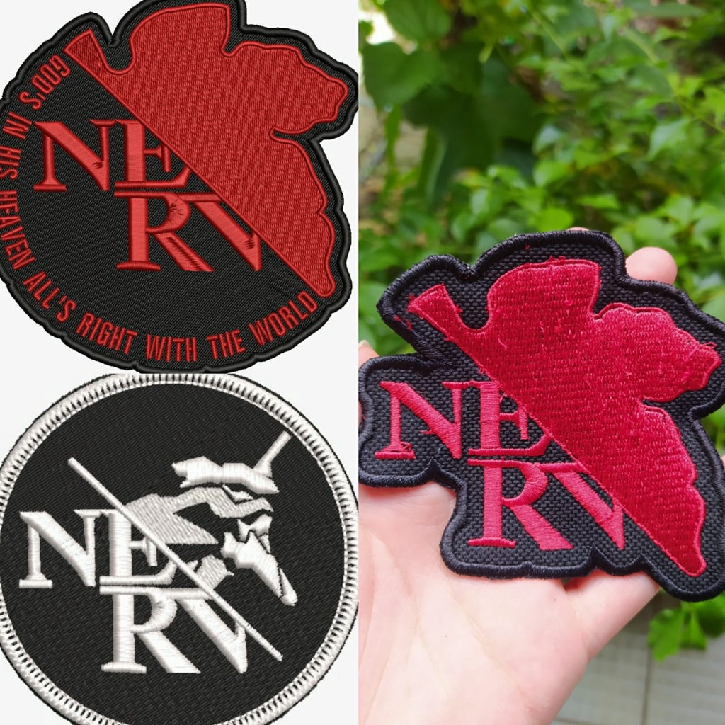 Patch Neon Genesis Evangelion Organização Nerv Bordado Termocolante ...