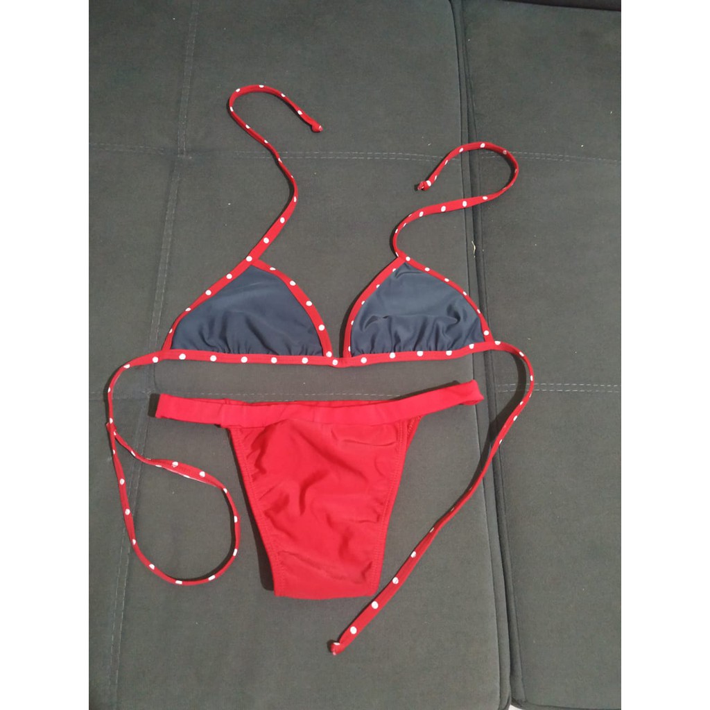 Biquini De Praia Marquinha De Fita Shopee Brasil