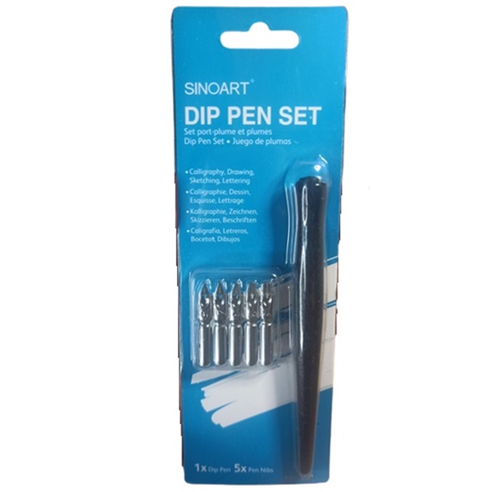 Kit Bico De Pena Sinoart Caligrafia Desenho Lettering | Shopee Brasil