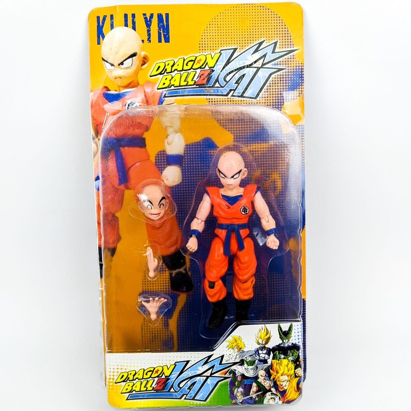 Boneco Action Figure Brinquedo Kuririn Kulilin Goku Articulado Troca ...