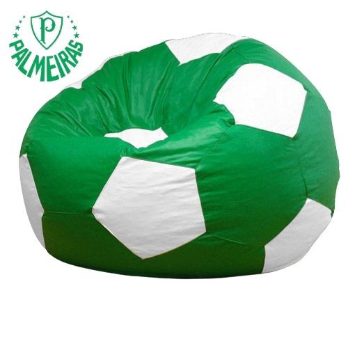 Puff Grande Bola de Futebol Verde&Branco - Corino | Shopee Brasil