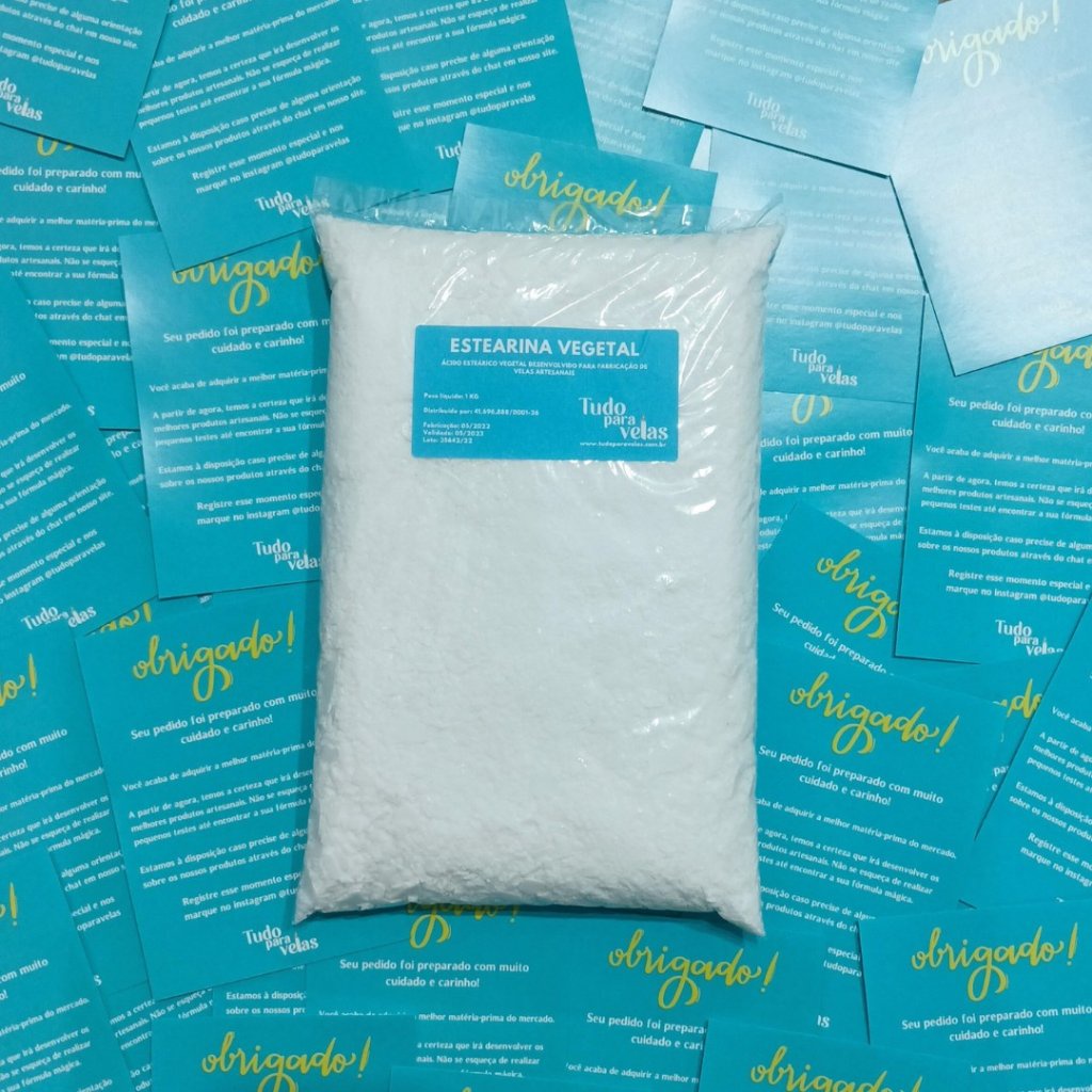 1KG - Estearina / Ácido esteárico vegetal | Shopee Brasil