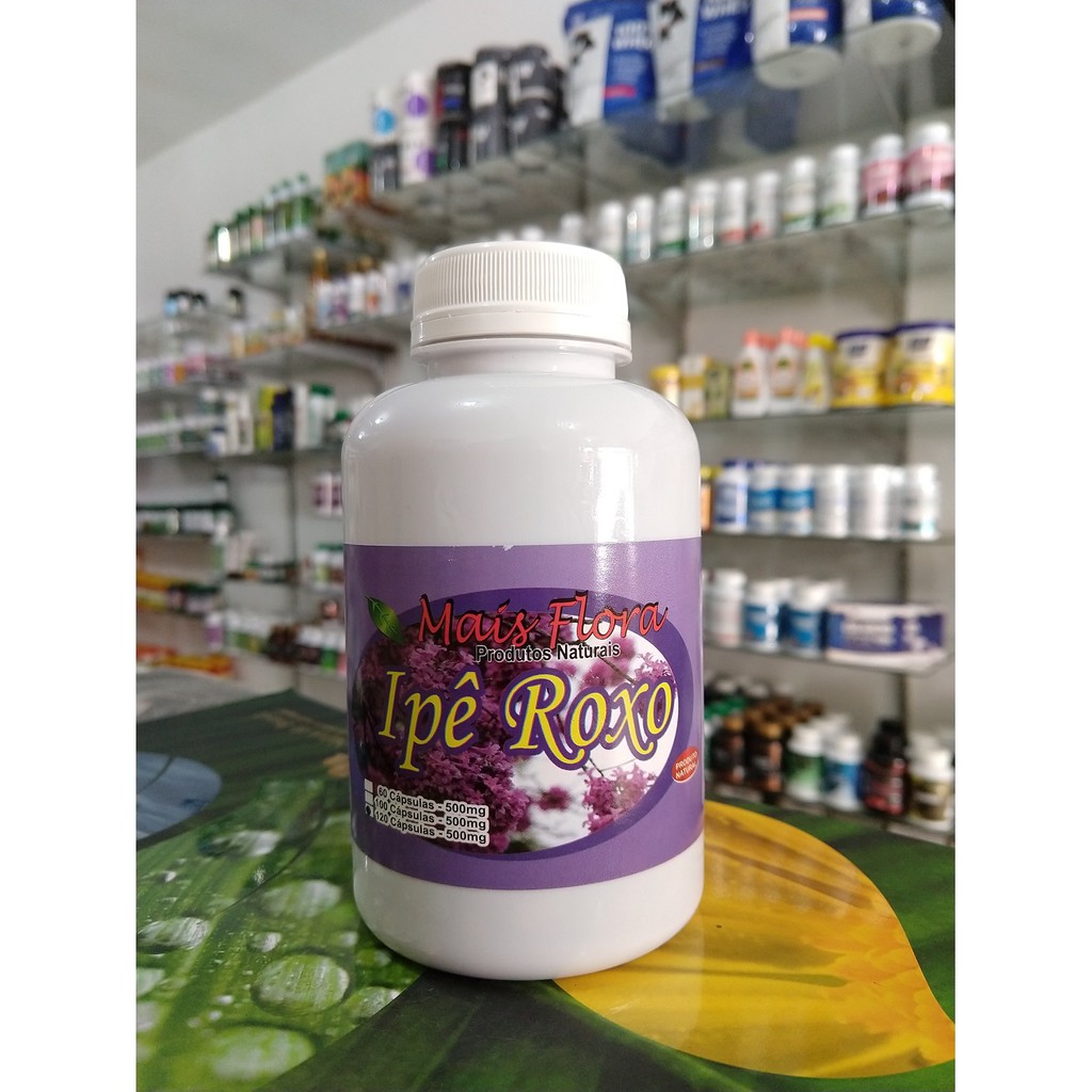 Ipê Roxo 120 cápsulas de 500mg - Mais Flora | Shopee Brasil