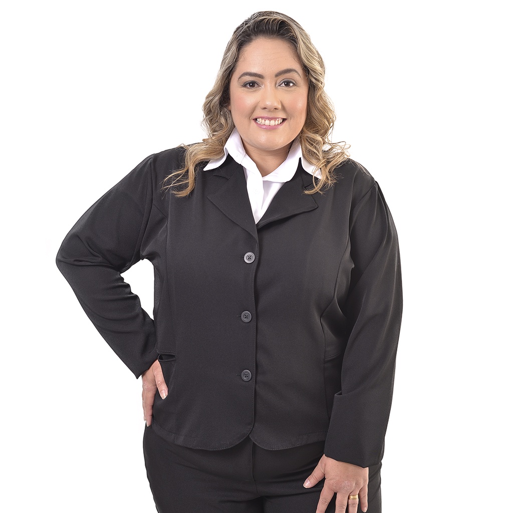 Blazer feminino plus size social para trabalho | Shopee Brasil