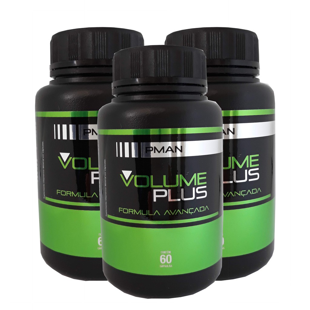 Volume Plus 3 Frascos + 1 Frasco de Brinde 240 cápsulas | Shopee Brasil