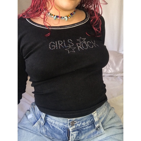 Blusa Y2K anos 2000 Vintage | Shopee Brasil