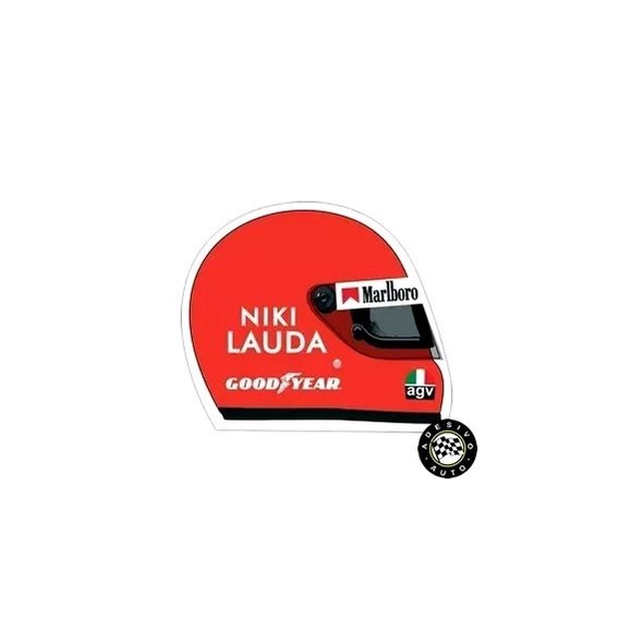 Adesivo Capacete Niki Lauda Helmet 1973 F 1 Sticker | Shopee Brasil