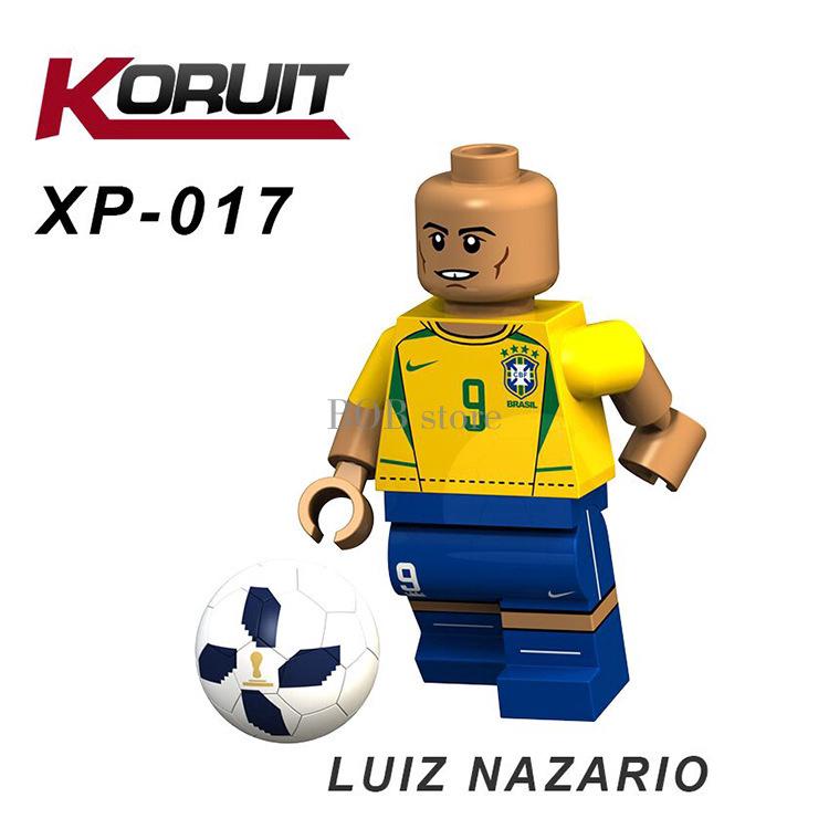 Lego Minifigures World Cup Soccer Building Block Brinquedos | Shopee Brasil