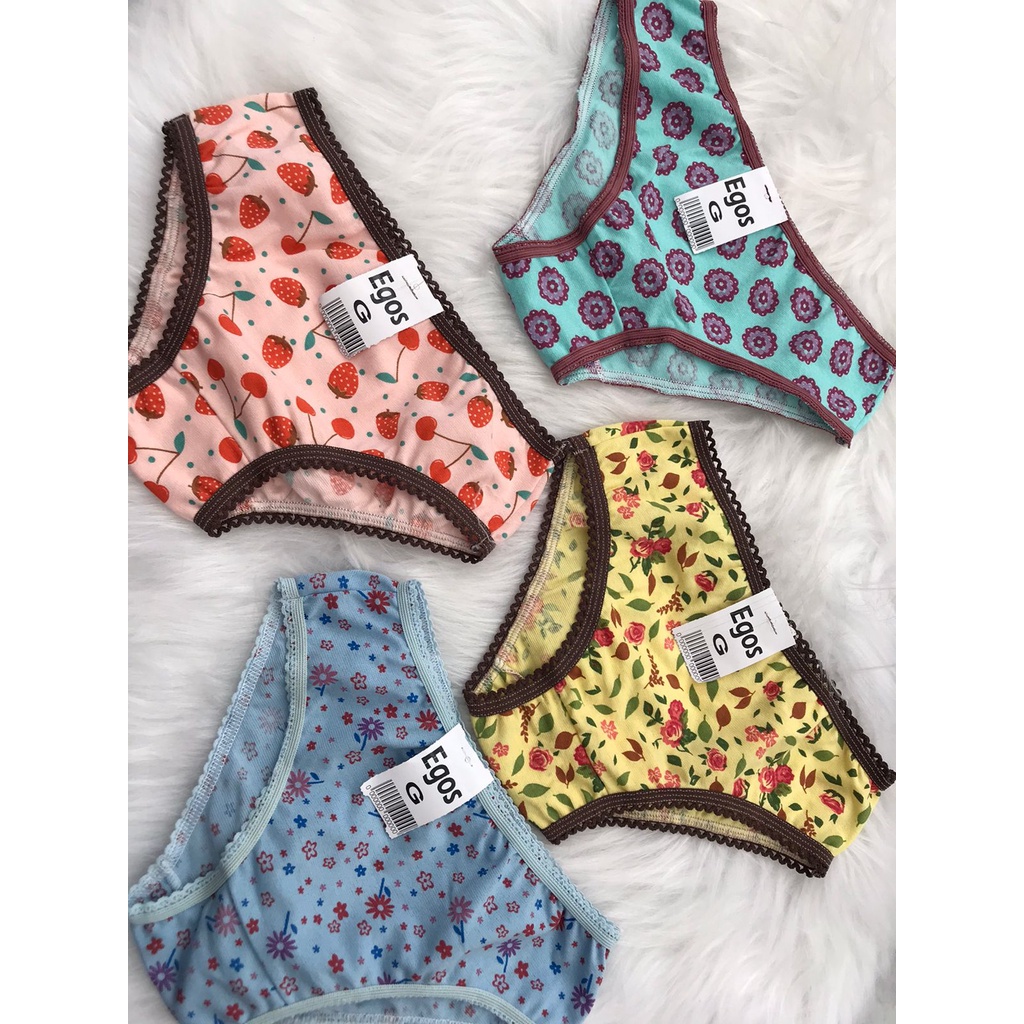 Kit com 10 Calcinha Infantil de Cotton | Shopee Brasil