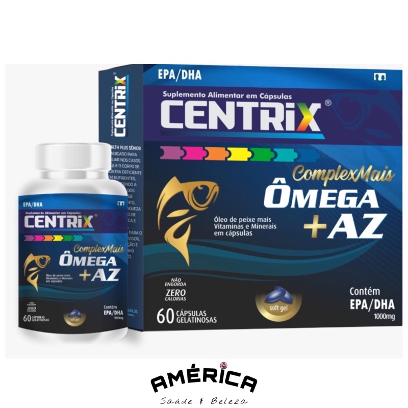 Centrix Complex Mais Ômega + AZ 60 cápsulas | Shopee Brasil