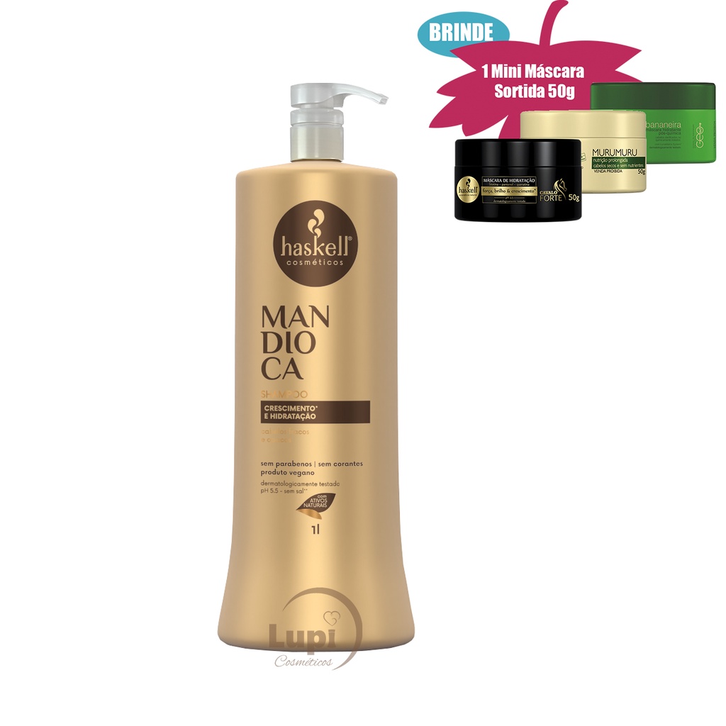 SHAMPOO HASKELL MANDIOCA 1L | Shopee Brasil