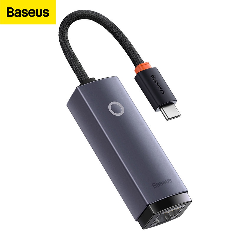 Baseus USB/Type-C to RJ45 Network Adapter - Corre Que Ta Baratinho