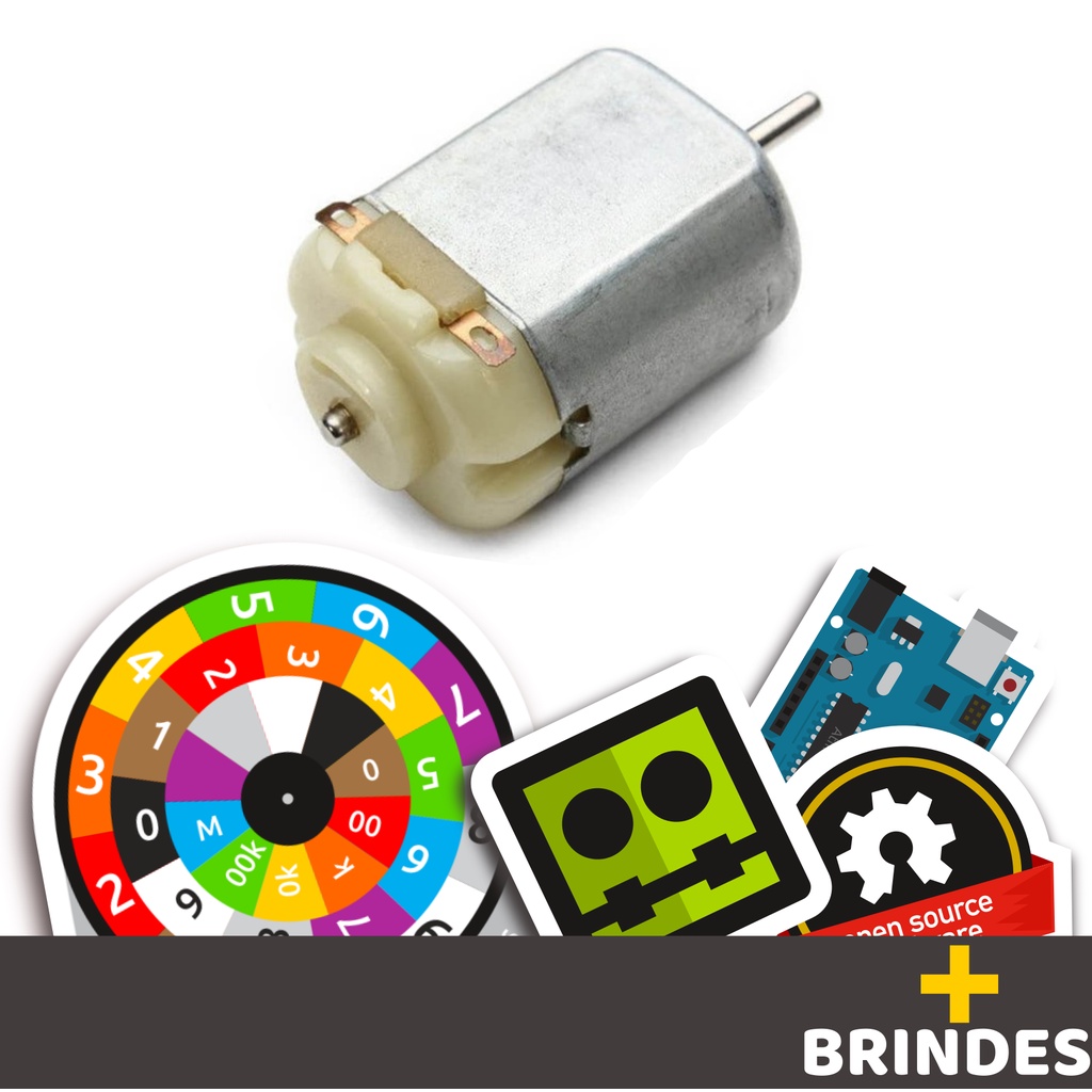 Mini Motor Dc 3v A 6v Para Arduino Motorzinho | Shopee Brasil