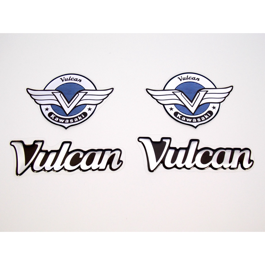 kit jogo adesivos moto kawasaki vulcan classic resinado - Escorrega o Preço
