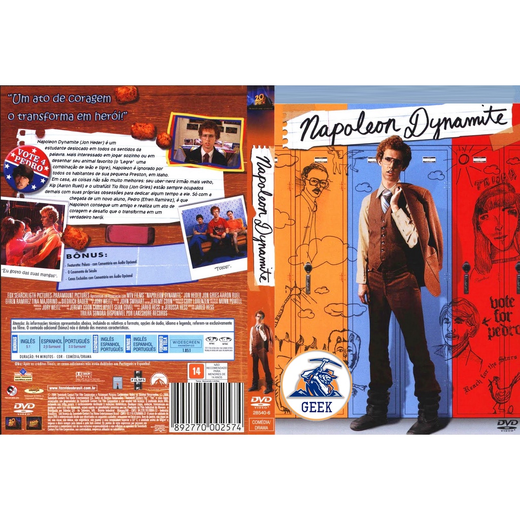 DVD Napoleon Dynamite Novo | Shopee Brasil