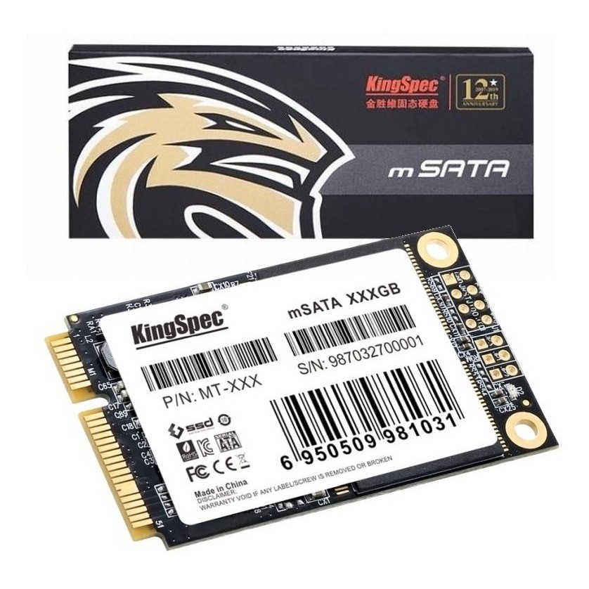 Ssd Msata Kingspec, 128 GB, 256 GB, 512 GB até 500 MB/s, Novo Na Embalagem no Brasil - Escorrega ...