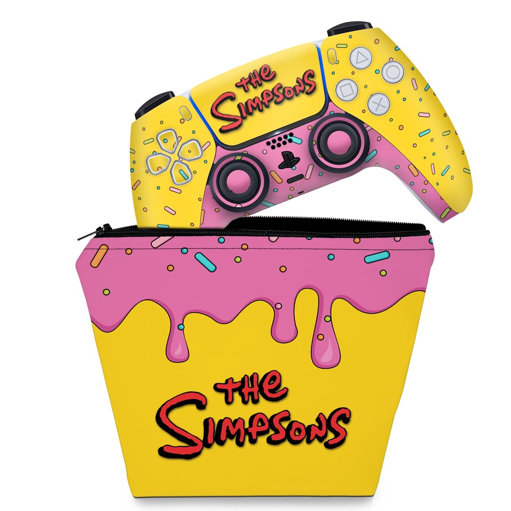 Capa Case e Skin Adesivo PS5 Controle - The Simpsons | Shopee Brasil