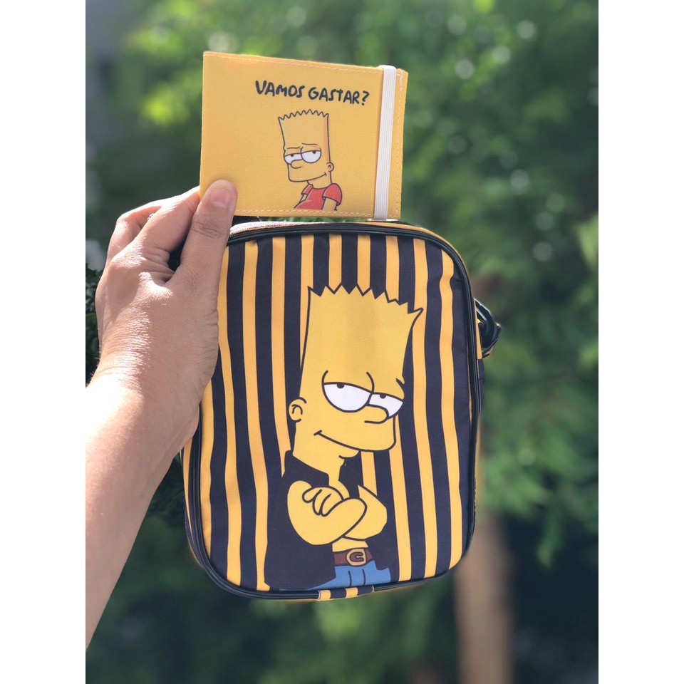 Kit Bart Simpson Shoulder Bag + Carteira | Shopee Brasil