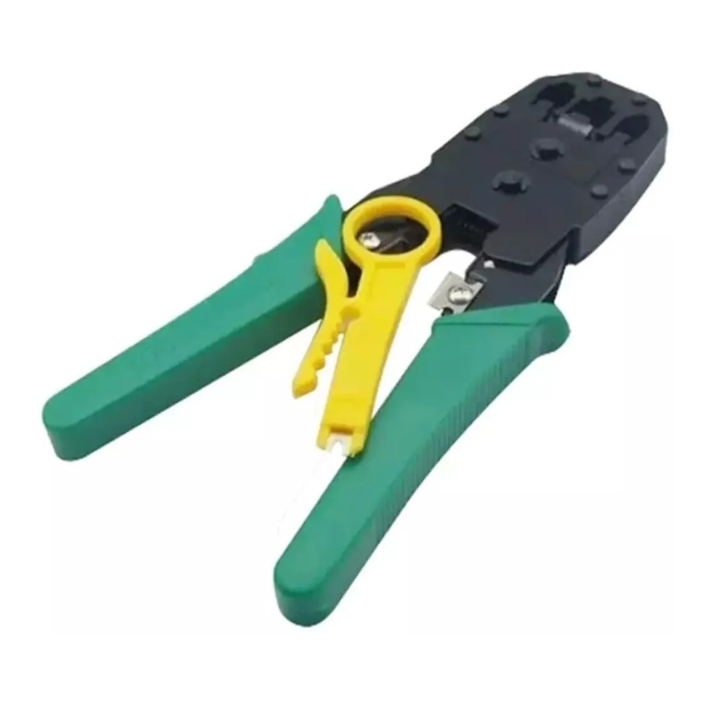 Alicate Crimpar Crimpagem Conectores De Rede Rj45 Rj12 Rj11 | Shopee Brasil
