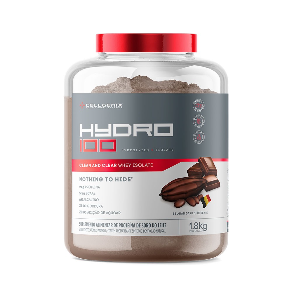 Hydro 100 Whey Protein Isolado 1,800 Kg pH Alcalino - Cellgenix ...