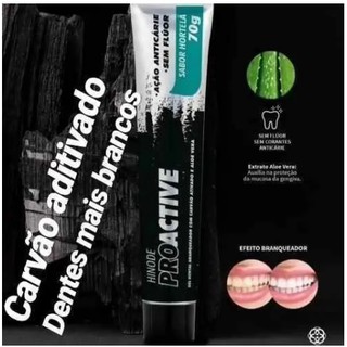Pasta De Dente Gel Dental Hinode Proactive Ativado Preta 70g | Shopee ...