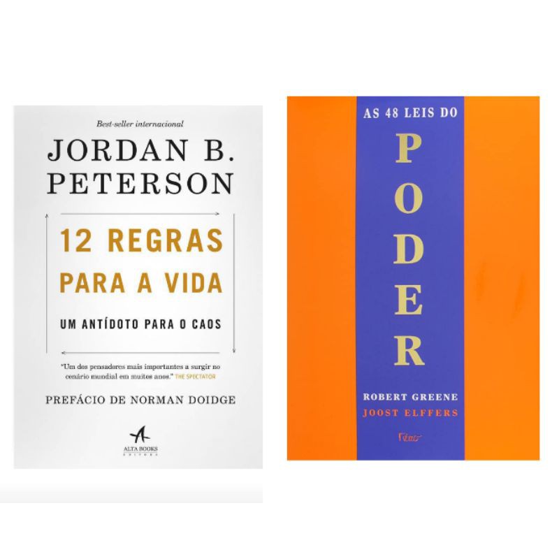 Kit De Livros - 12 Regras Para Vida + As 48 Leis Do Poder. | Shopee Brasil