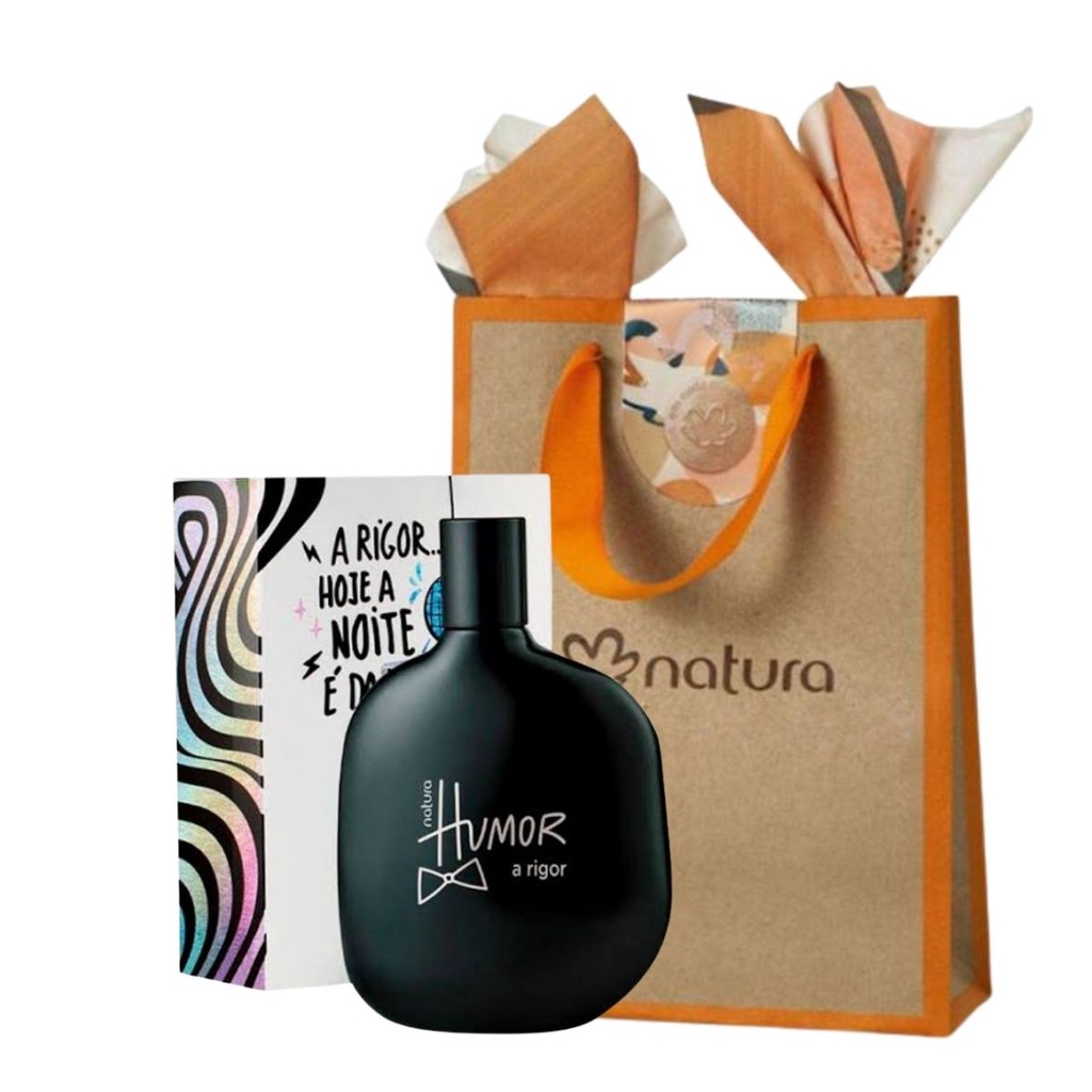 Perfume Masculino Natura Humor a Rigor Kit Presente | Shopee Brasil