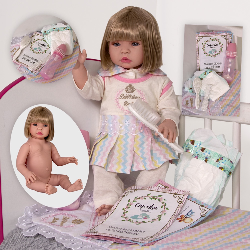 Bebe Reborn Realista Menina Princesa Realista Silicone LOL | Shopee Brasil