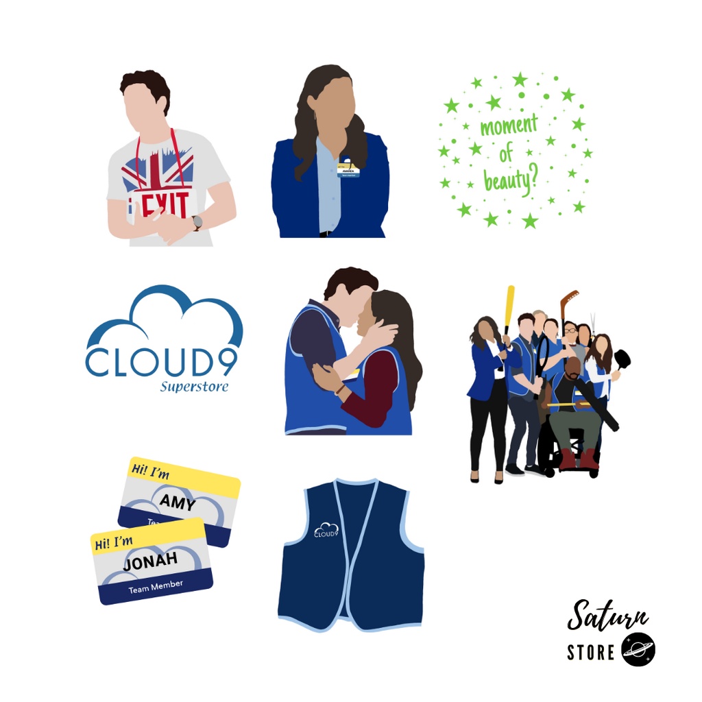 Kit de stickers Superstore | Shopee Brasil