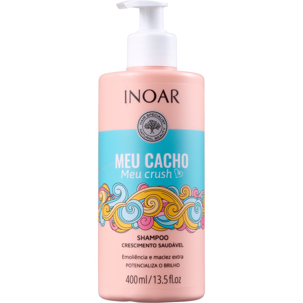 Inoar meu cacho meu crush shampoo 400ml | Shopee Brasil