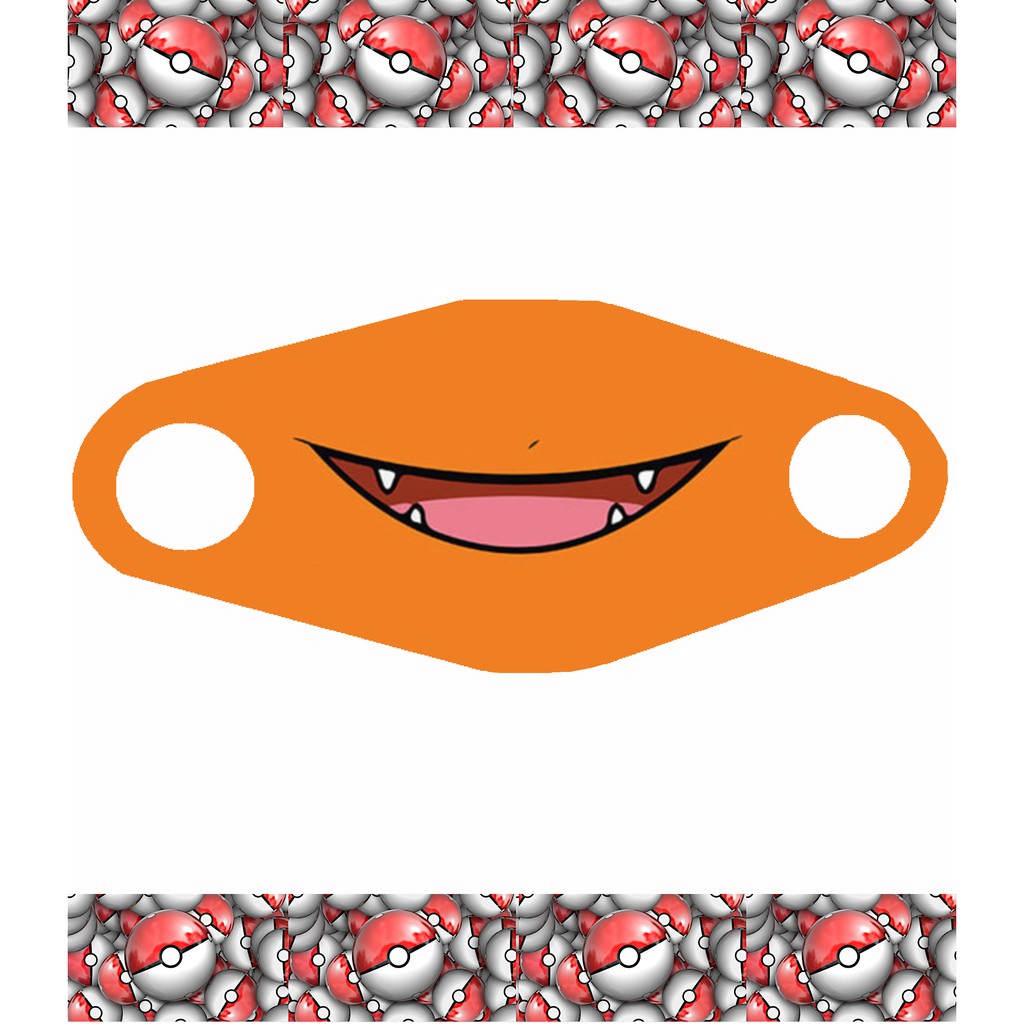 Mascara Pokemon Charmander | Shopee Brasil