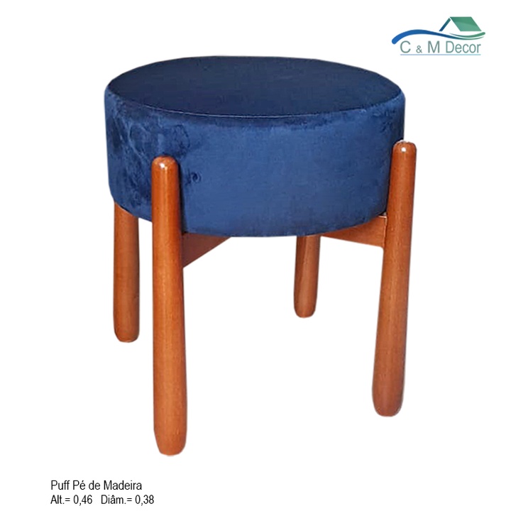 Puff Base de Madeira | Shopee Brasil