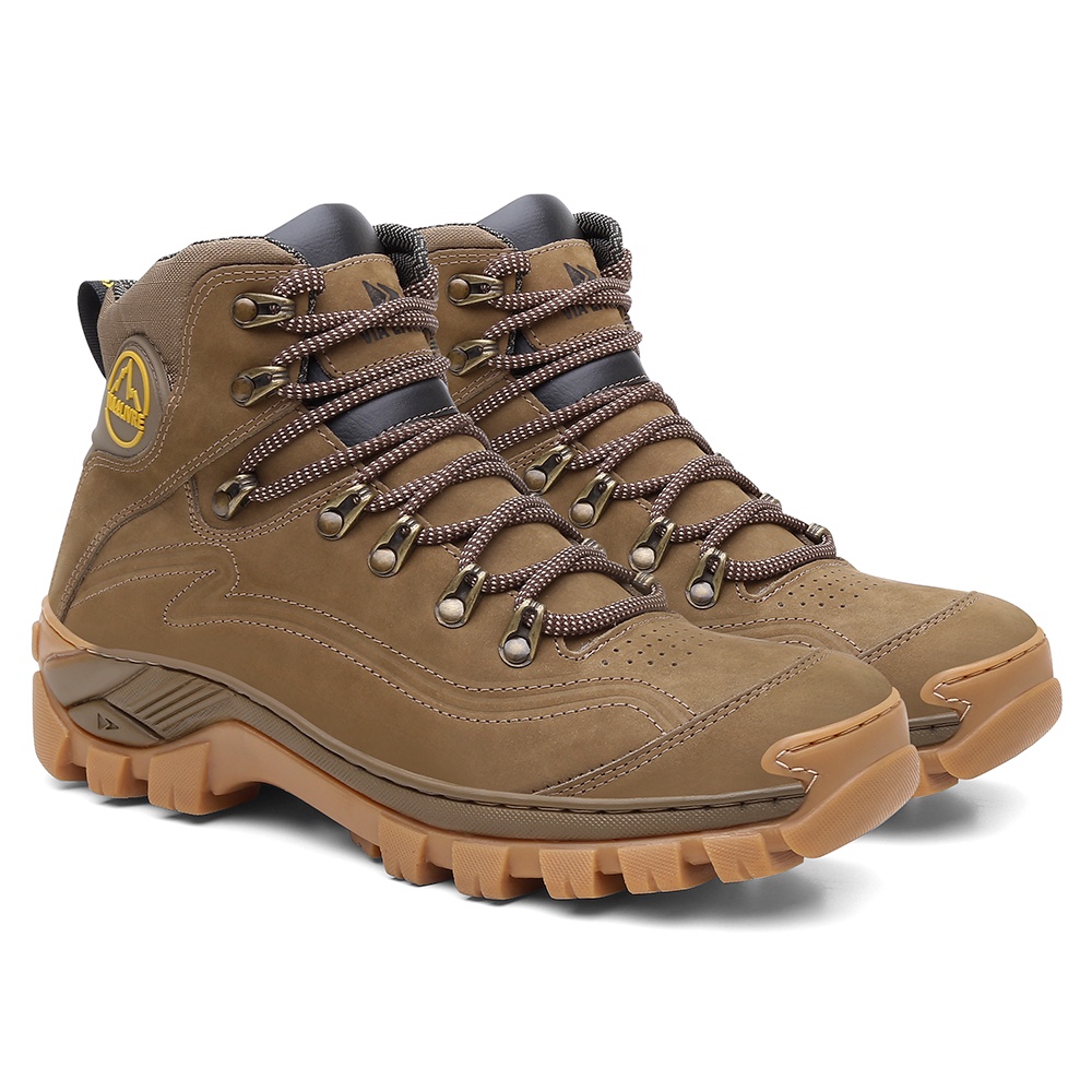 Bota Masculina Botina Obras Couro Legítimo Lançamento | Shopee Brasil