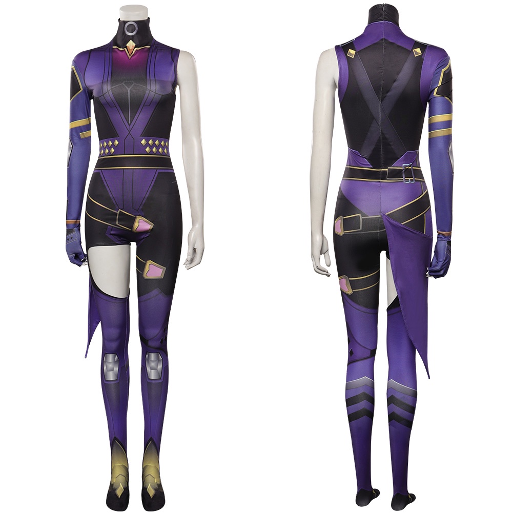 Valorant Reyna Cosplay Traje Macacão Festa De Halloween De Carnaval Shopee Brasil