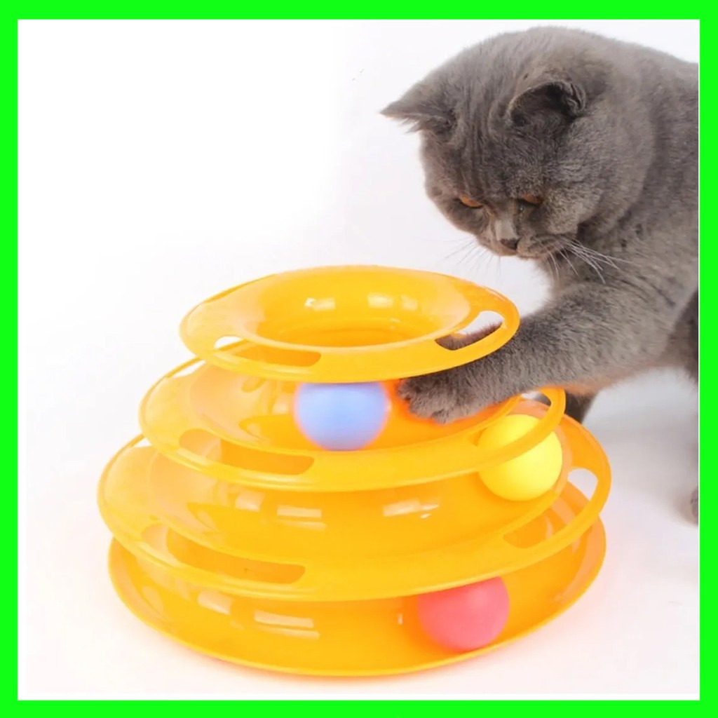 Brinquedo Para Gato Interativo Túnel Com Bolinha Para Gato Trilho Pets ...