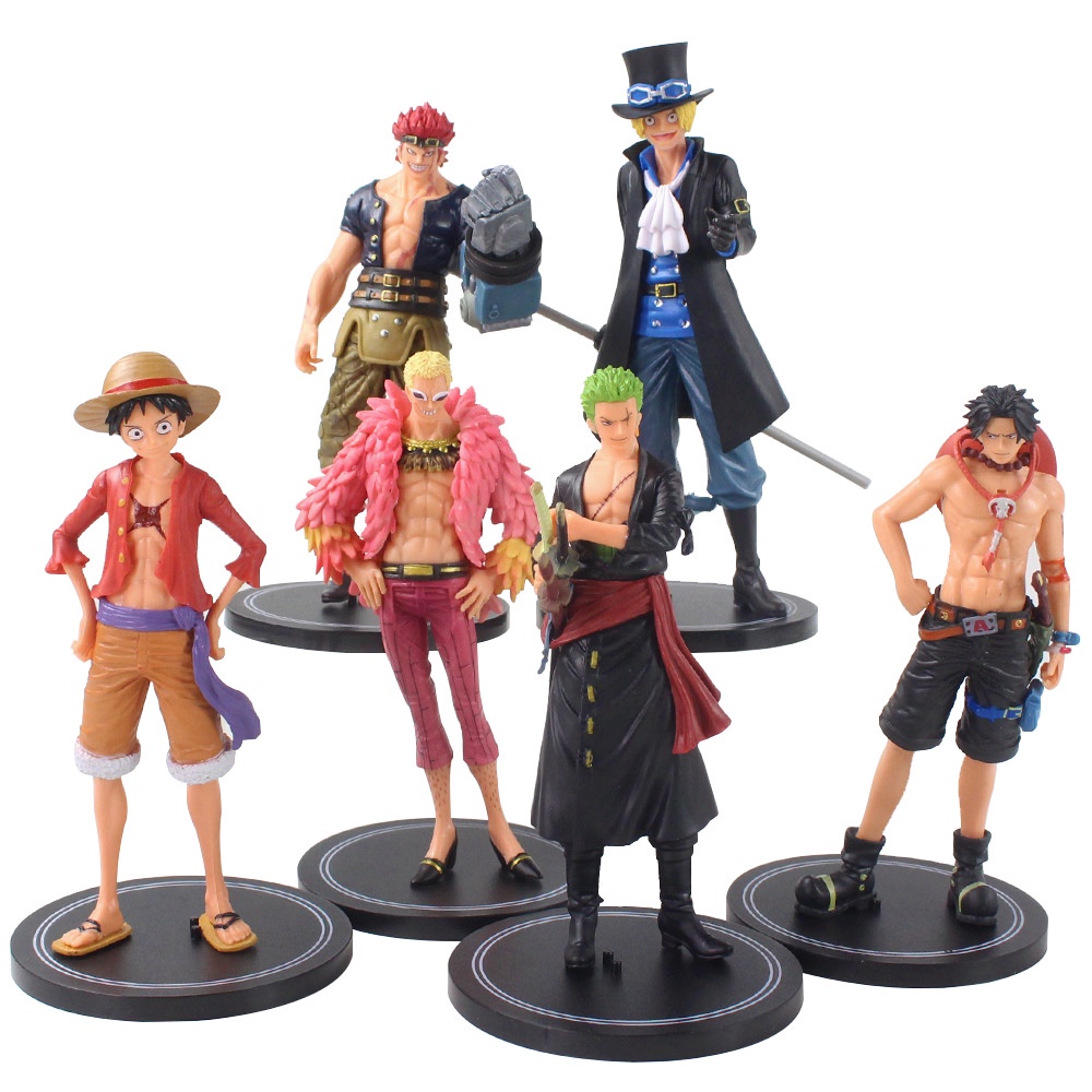 6pçs/Conjunto Anime One Piece Macaco D Luffy Sabo Ace Roronoa Zoro ...