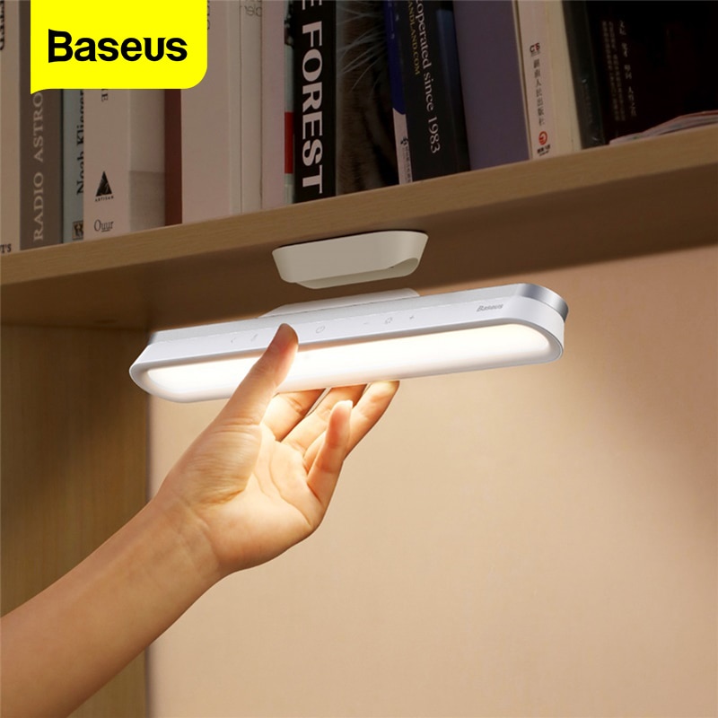 Baseus Magnetic Table Lamp Hanging Wireless Touch LED Desk Lamp Home ...