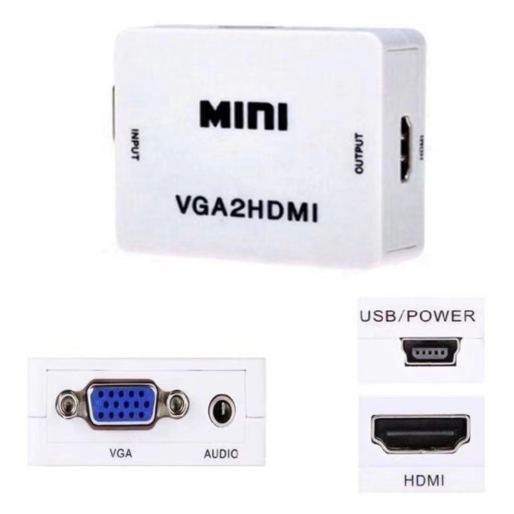 adaptador conversor Vga2 hdmi Vga para Hdmi 1080p | Shopee Brasil