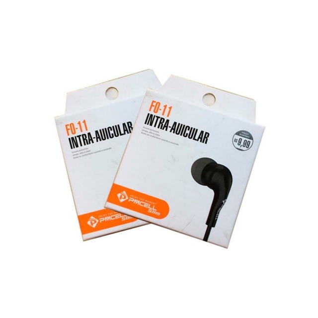 FONE DE OUVIDO C/ MICROFONE PMCELL P2 - F0-11 | Shopee Brasil