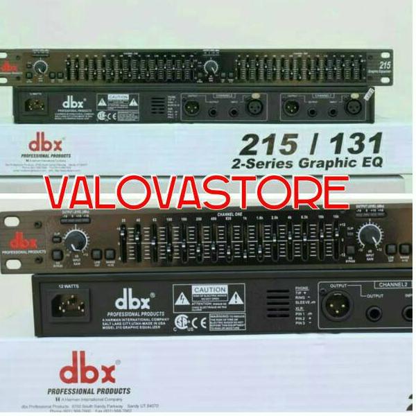 Equalizador DBX 215 Gráficos Dual Channel 15 Bandas | Shopee Brasil