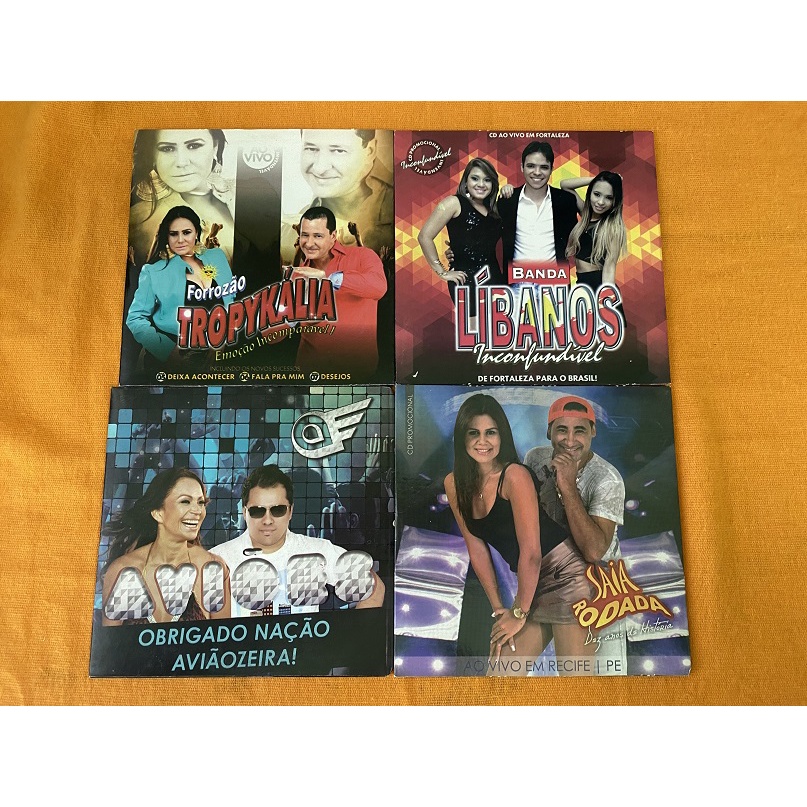 KIT 4 CDS DE FORRO VOL.1 OFICIAL CAPA PAPELÃO | Shopee Brasil