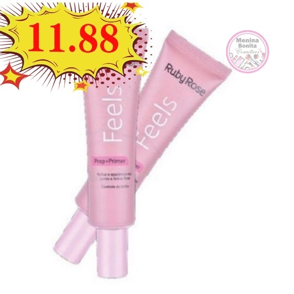 Prep + Primer Facial Feels Ruby Rose HB8116 | Shopee Brasil