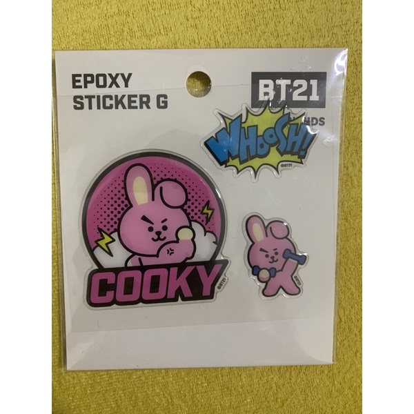 EPOXY STICKER (adesivo) BT21 x LINE FRIENDS ORIGINAL (From Korea ...
