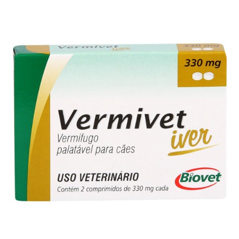 Vermimet Iver 330Mg 2 Comprimido | Shopee Brasil
