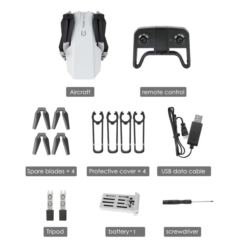 Drone Rc Dobrável Com Câmera 4k Hd Manual De Fluxo Óptico Fpv Rc ...