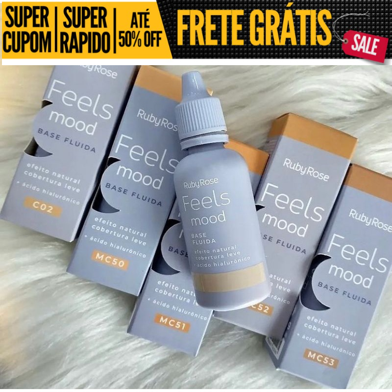 Base Fluida Feels Mood Ruby Rose | Shopee Brasil